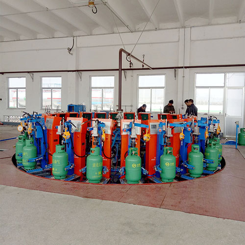 Automatic Liquified Petroleum Gas Cylinder LPG Carousel Bottling Plant ...