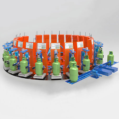 Automatic Liquified Petroleum Gas Cylinder LPG Carousel Bottling Plant ...